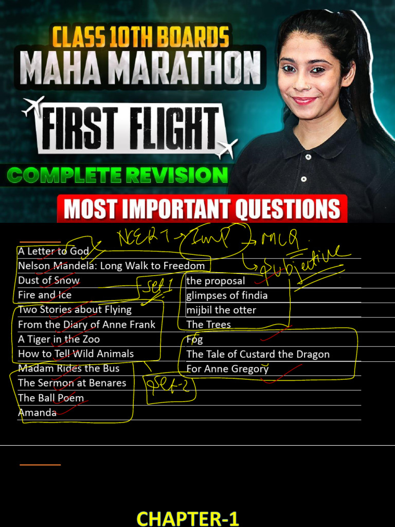 Marathon Class 10 First Flight | PDF | Nelson Mandela | Apartheid