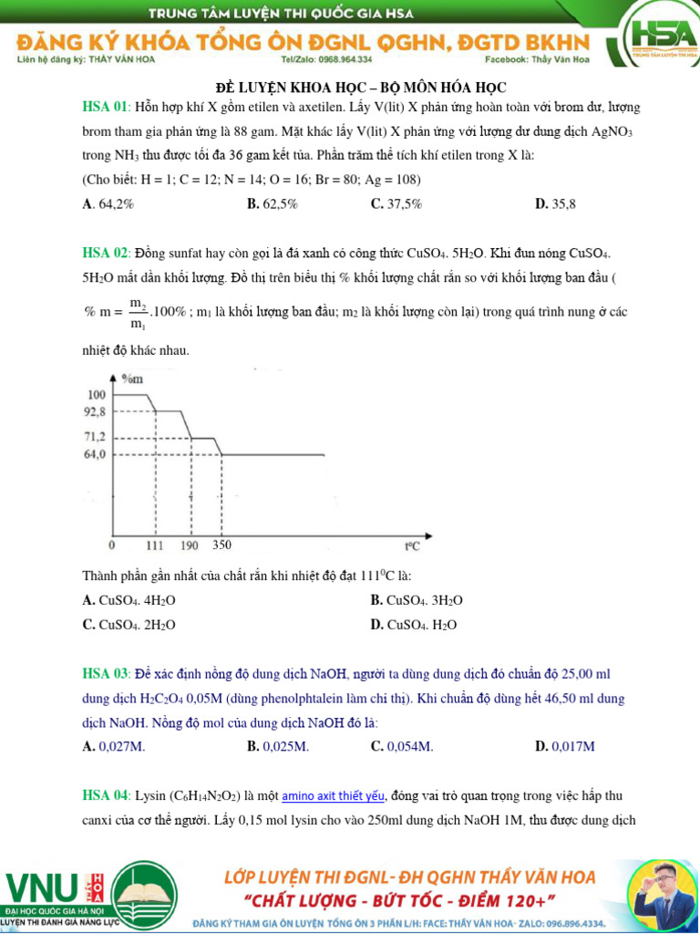 2024.hsa. B Cu Hi Ha HC TRNG TM | PDF