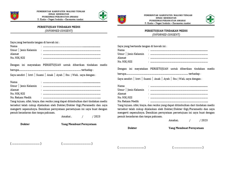 Blanko Informed Consent | PDF