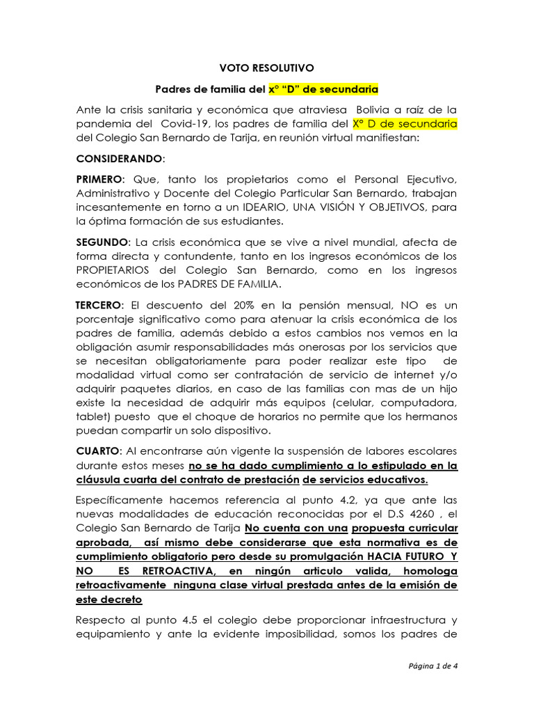 Modelo Voto Resolutivo 2 | PDF | Ciencias sociales