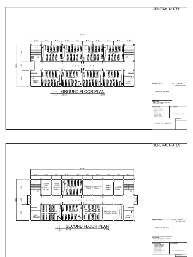 Smith Hall Building Floor Plans | PDF | Telecommunications ...