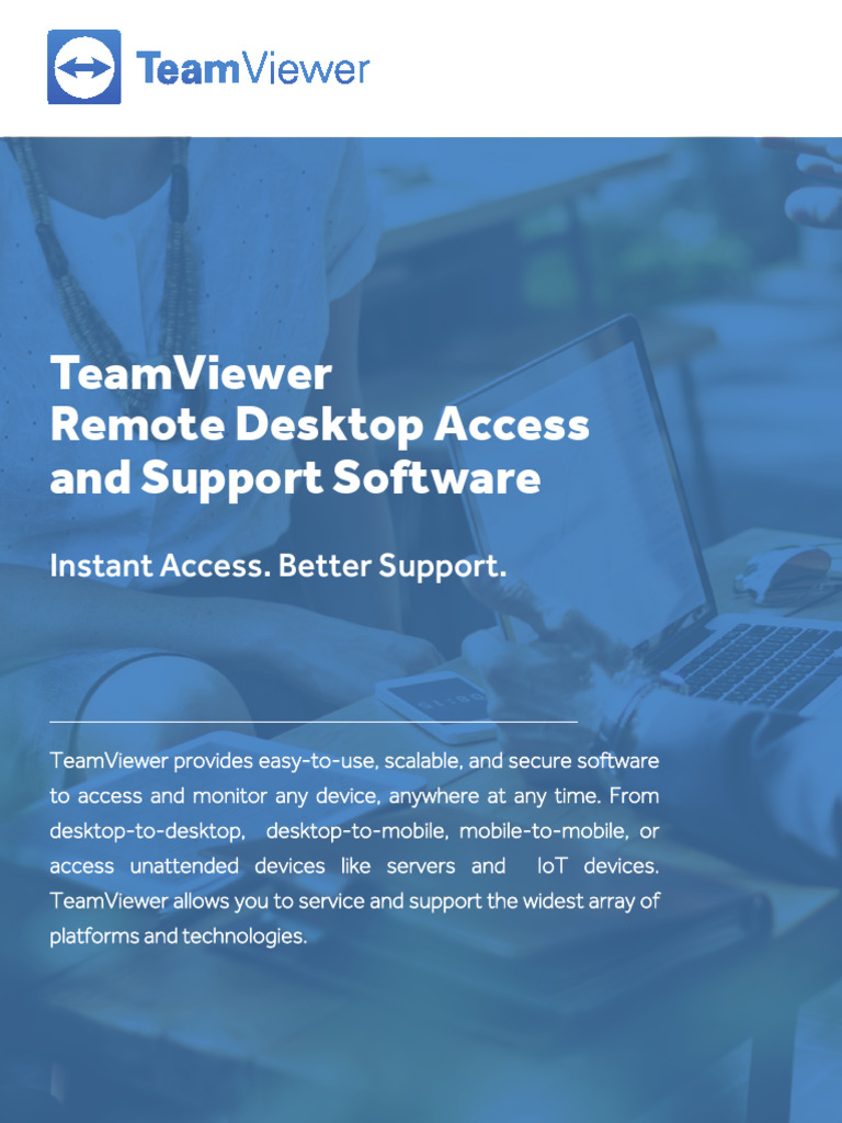 TeamViewer Corporate Brochure 2019 | PDF | Computer Engineering | Computer Architecture