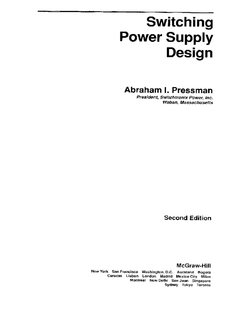 Switching Power Supply Design Guide | PDF