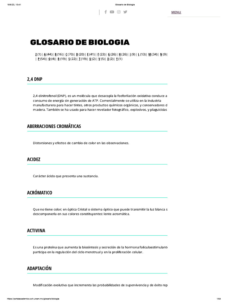 Glosario de Biologia | PDF | Rna | Biología Celular)
