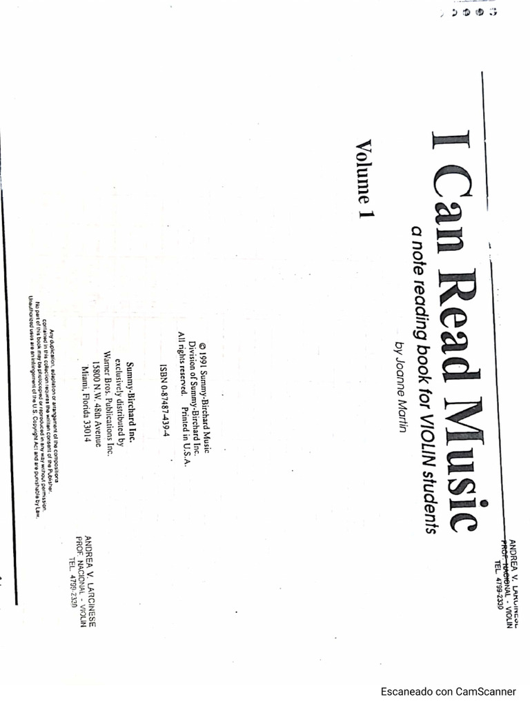 I Can Read Music Volume 1 | PDF