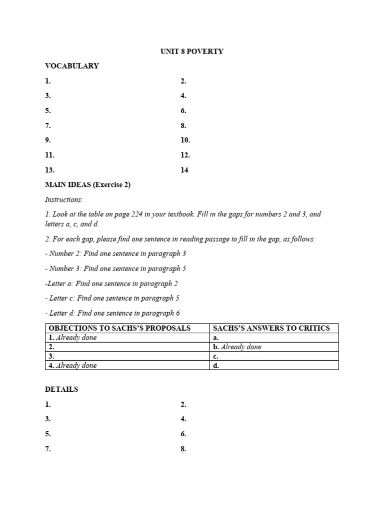 Unit 8 & Reading Practice 10 | PDF