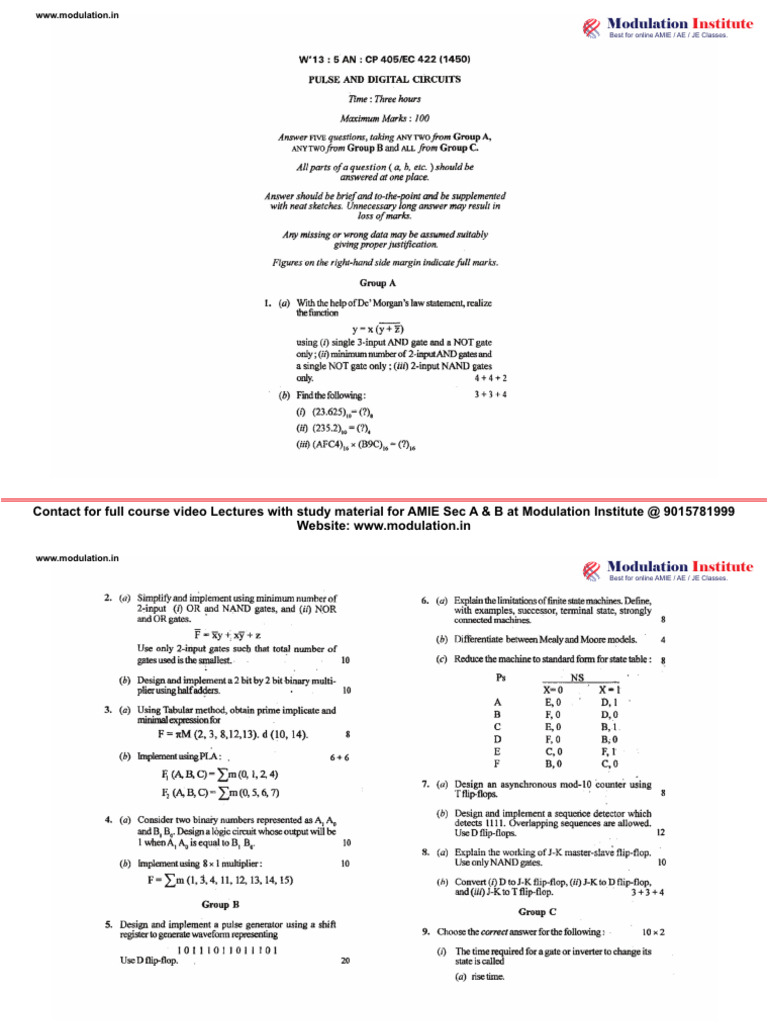 Pulse and Digital Circuits | PDF | Modulation | Electronics