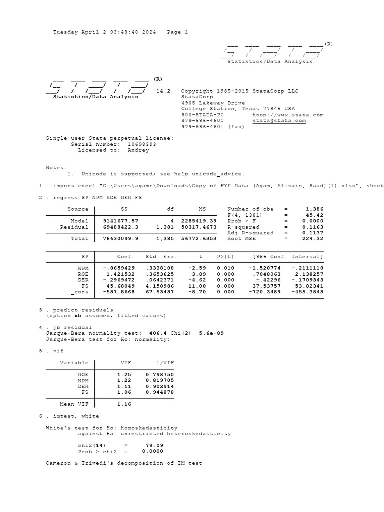 Stata Results Pdf Errors And Residuals Chi Squared Distribution 