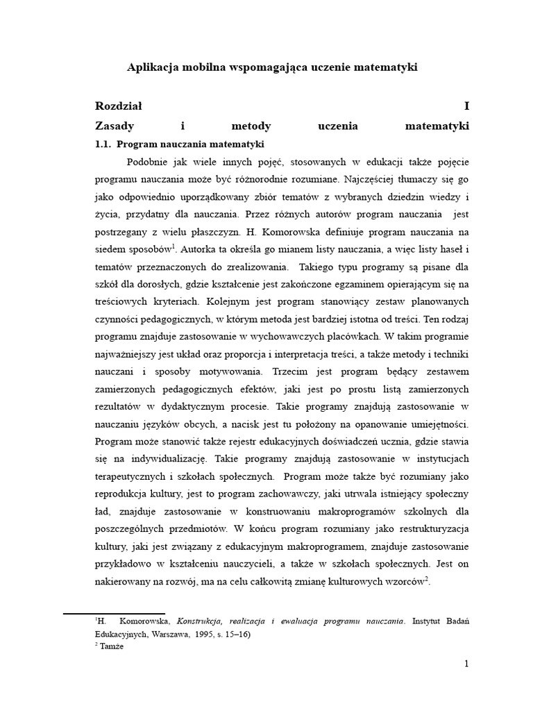 Zasady I Metody Uczenia Matematyki | PDF
