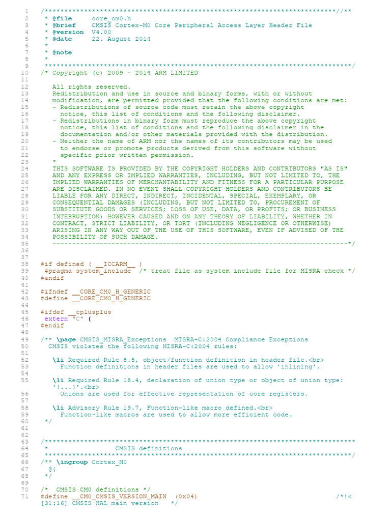 Core cm0 | PDF | Legal Liability | Computing