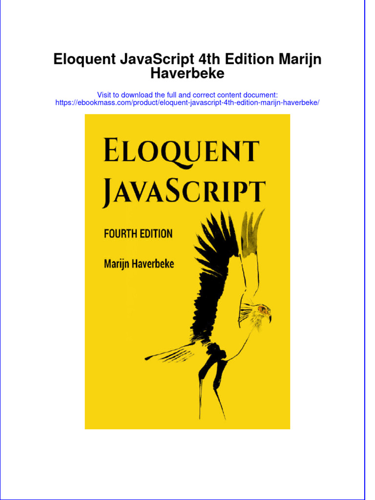 Eloquent Javascript 4Th Edition Marijn Haverbeke Full Chapter | PDF ...