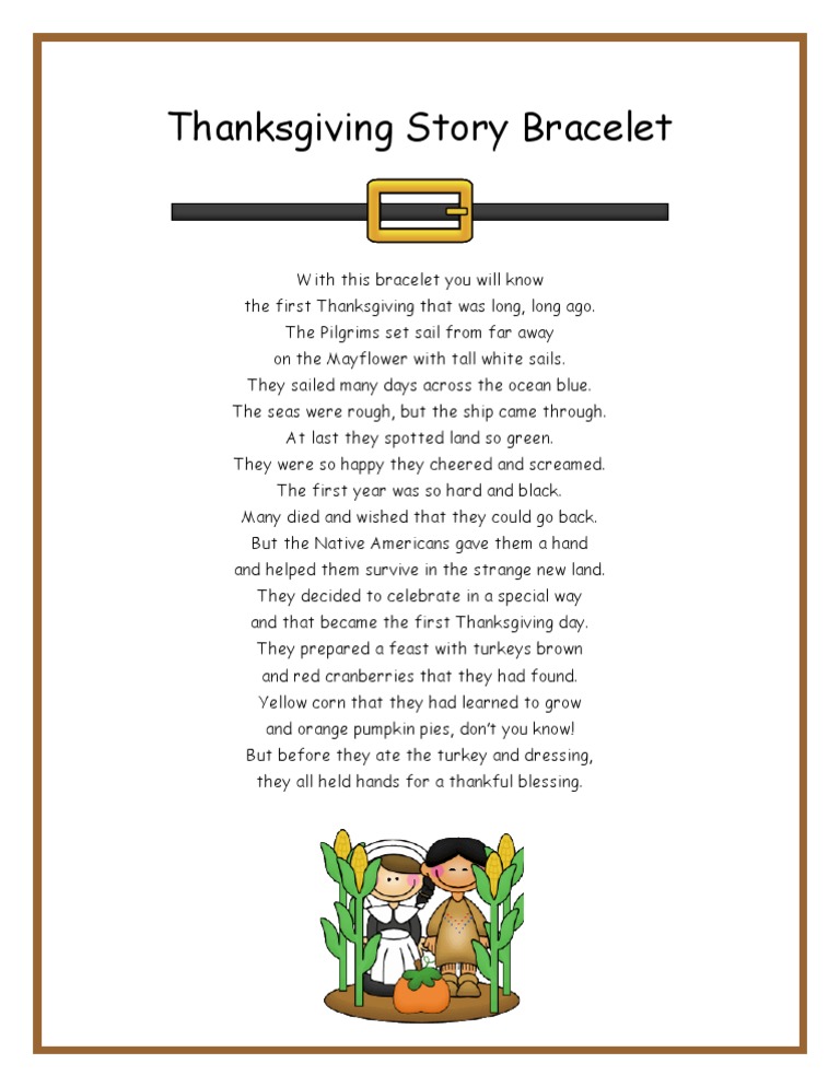 Thanksgiving Story Bracelet | PDF