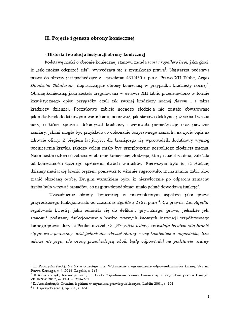 Pojęcie I Geneza Obrony | PDF