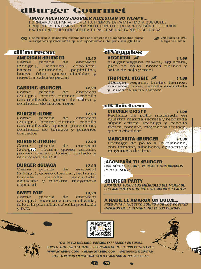 Menú de Hamburguesas Gourmet y Veganas | PDF | Alimentos | Cocina
