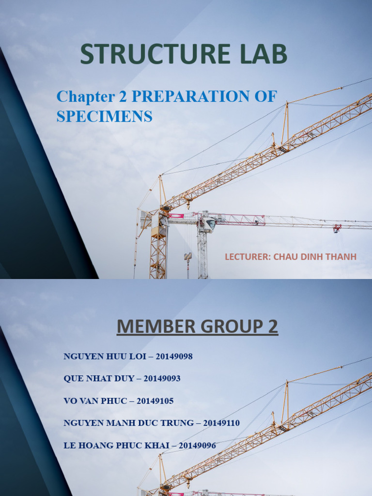 Nhóm 3 - Structure Lab T M TH I | PDF | Concrete | Reinforced Concrete