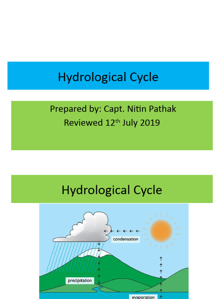 4.8 Hydrological Cycle | PDF | Atmosphere Of Earth | Water Cycle