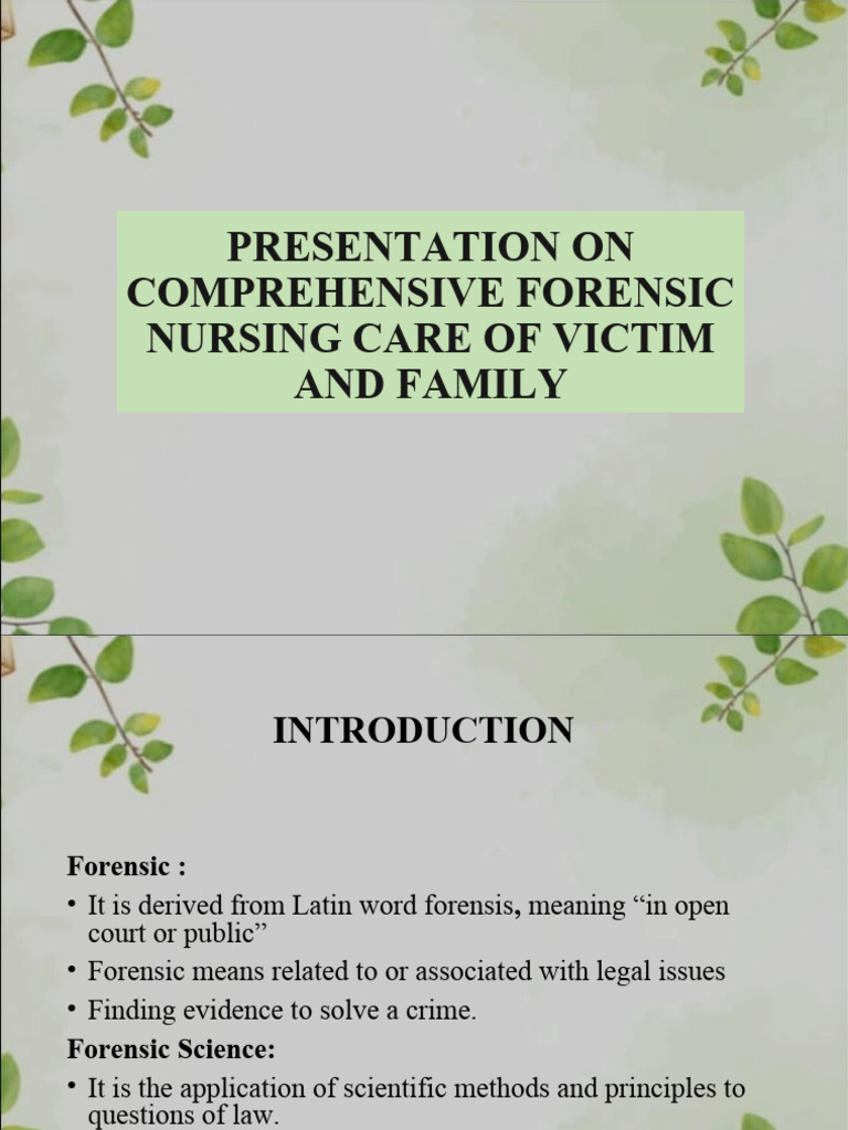 Forensic Nursing | PDF | Nursing | Violence