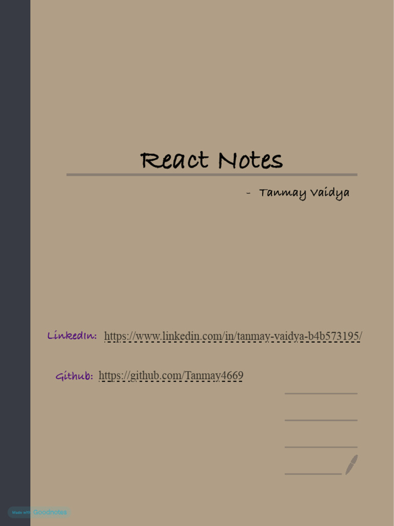 React Digital Notes | PDF | Dynamic Web Page | Computer Programming