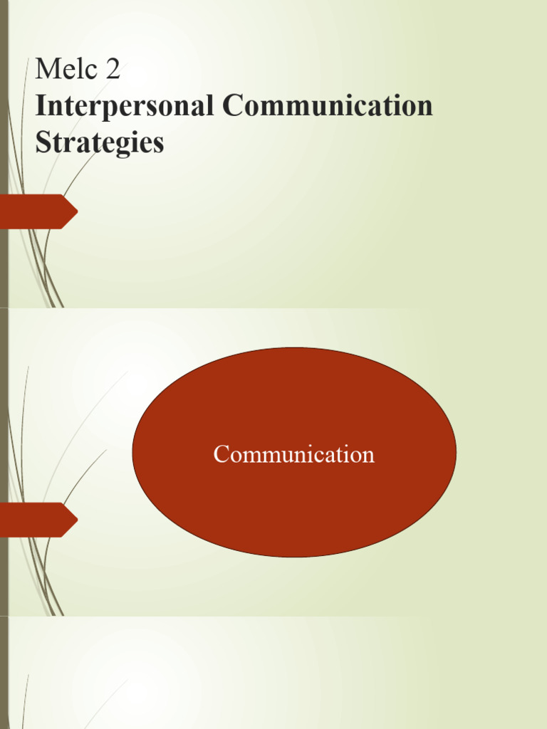 Interpersonal Communication Guide | PDF | Communication | Conversation