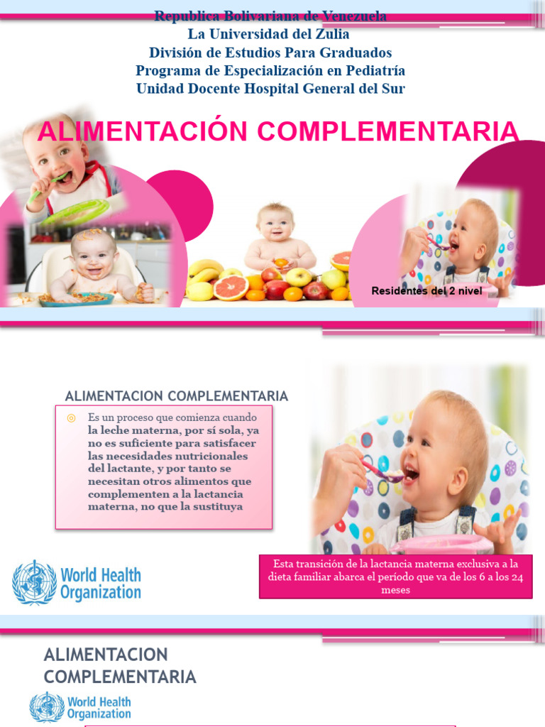 Seminario de Alimentacion Complementaria | PDF | Amamantamiento | Alimentos
