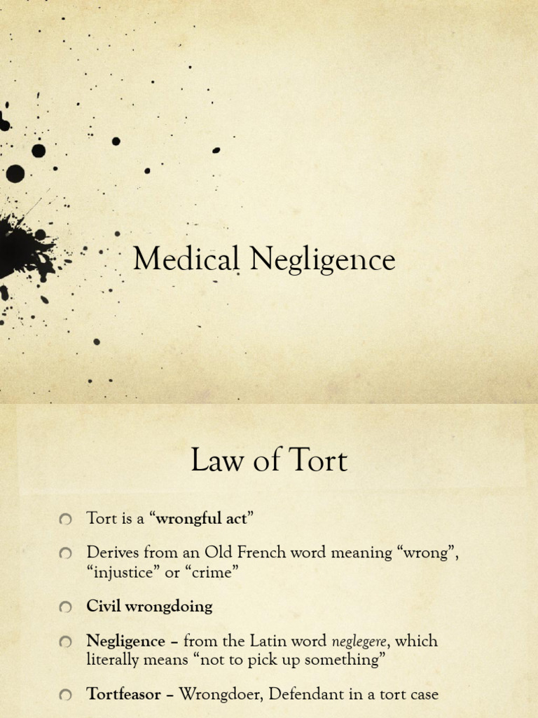 L05 Medical Negligence | Download Free PDF | Negligence | Tort