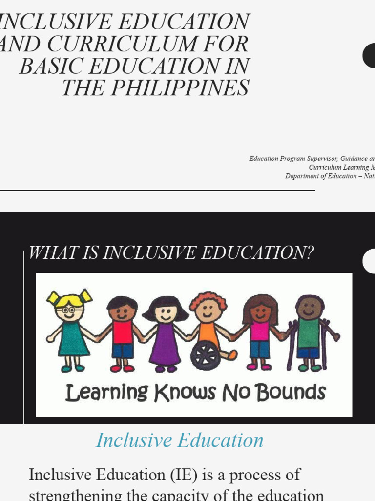 IE and Curriculum Presentation Final | PDF | Inclusion (Education ...