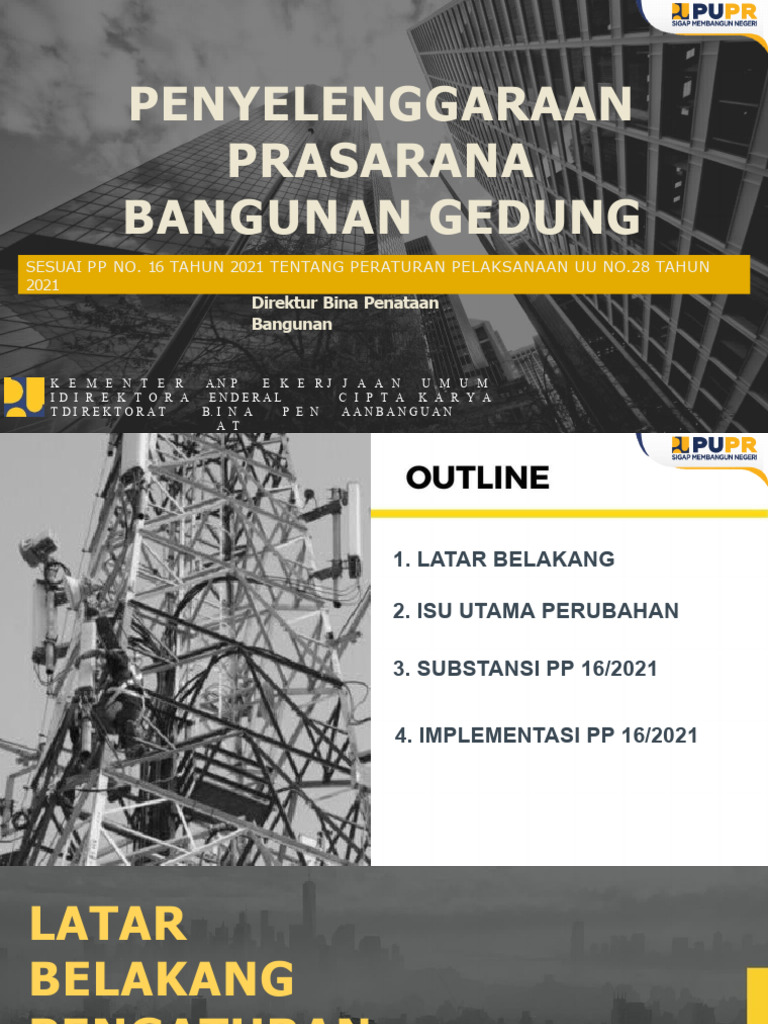 05 Penyelenggaraan Prasarana BG PP 16 2021 | PDF