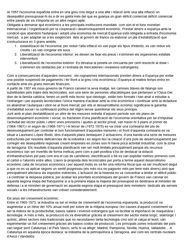 T14 - El Desarrollismo | PDF