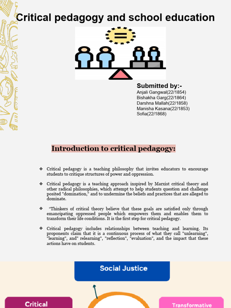 Critical Pedagogy | PDF | Pedagogy | Cognition