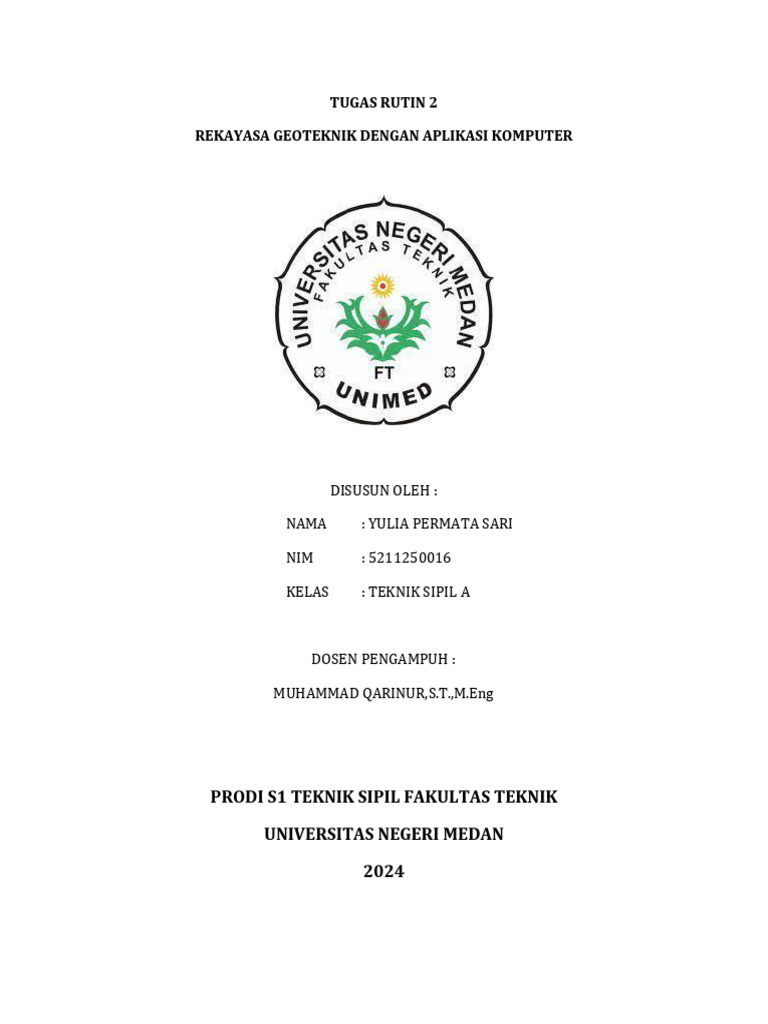 Panduan Geoteknik Plaxis | PDF
