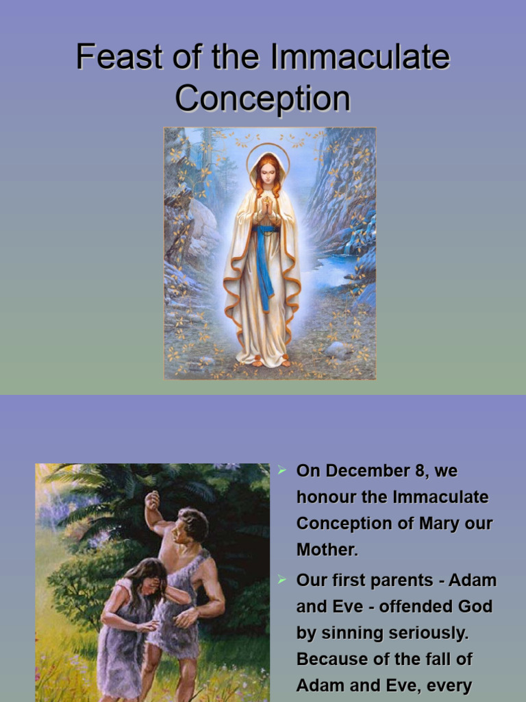 Feast of The Immaculate Conception PowerPoint | PDF | Mary, Mother Of ...