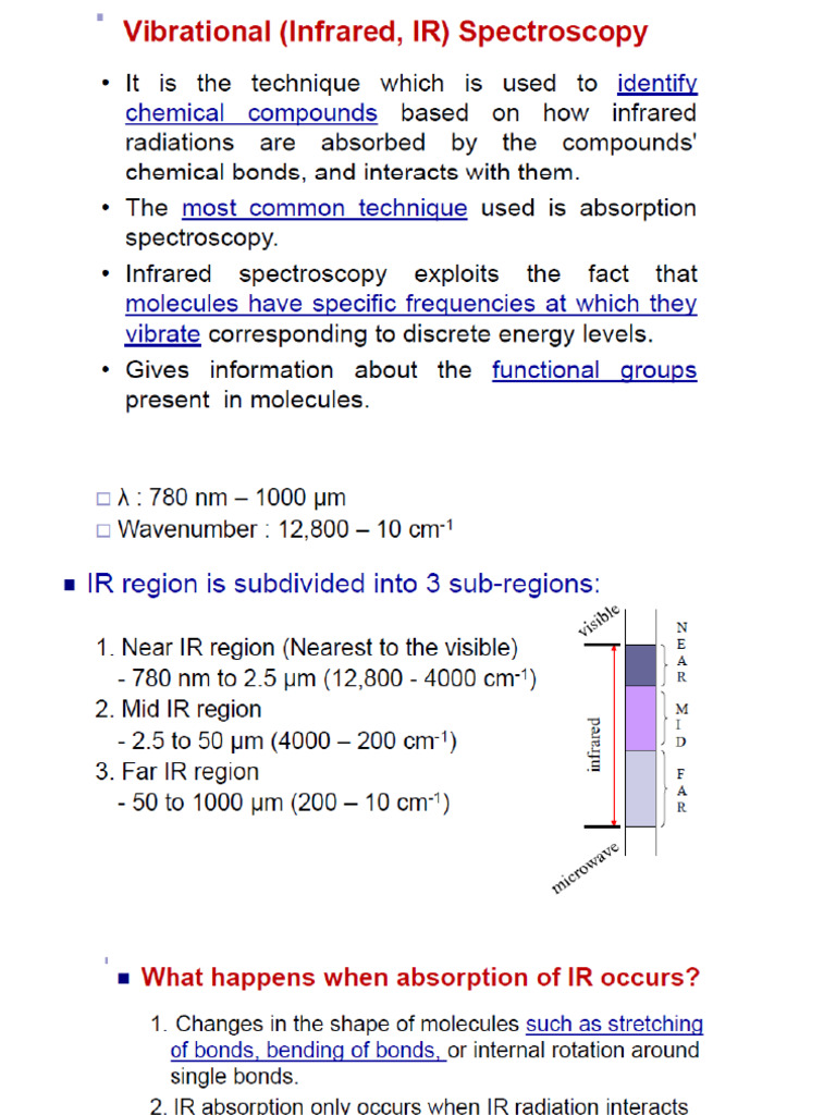 Vibrational Spectros | Download Free PDF | Infrared Spectroscopy ...