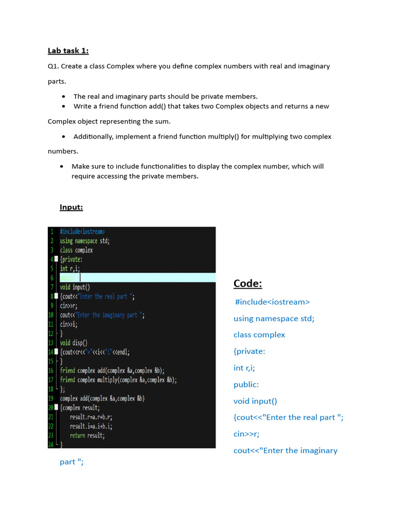Lab Report 4 Oop Lab 230609 | PDF | Namespace | Computer Programming Lab Report 4 Oop Lab 230609 | PDF | Namespace | Computer Programming