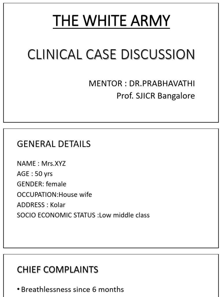 CLINICAL CASE DISCUSSION - Cardio | PDF | Cardiovascular Diseases ...