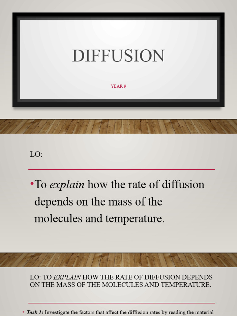 Diffusion - Tasks | Download Free PDF | Diffusion | Gases