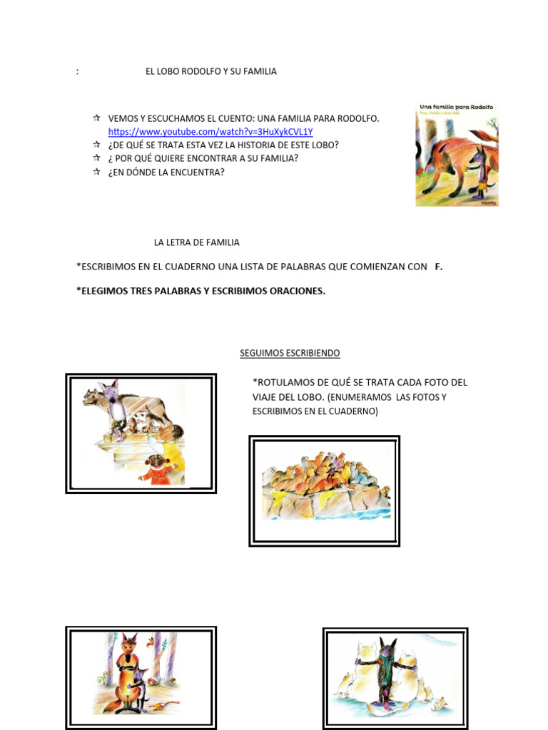 EL LOBO RODOLFO Y SU FAMILIA | PDF
