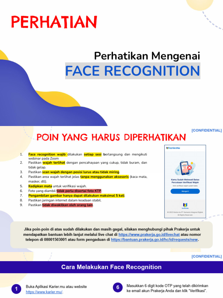Aturan Live Session Dan Face Recognition | PDF