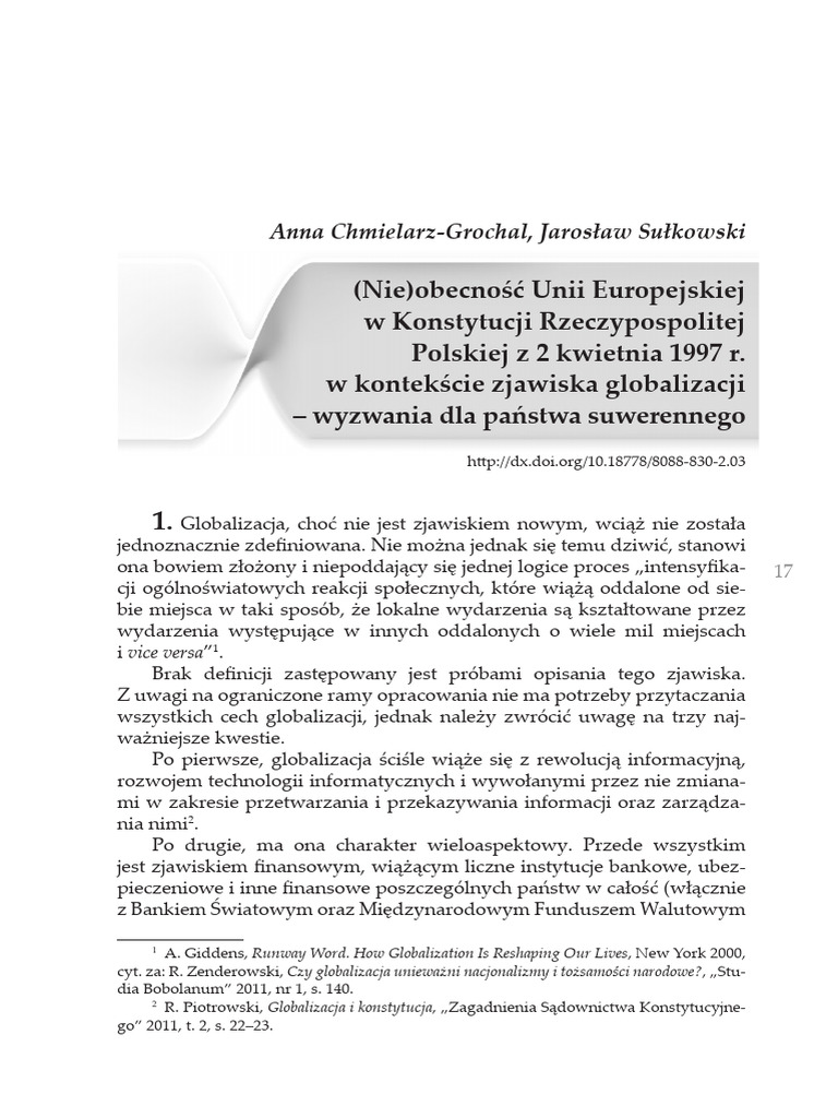 29 - Chmielarz-Grochal - (Nie) Obecność Unii Europejskiej | PDF