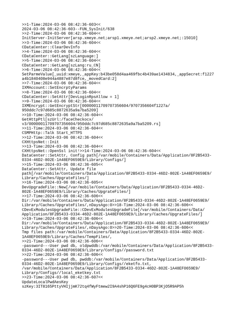 Xmeye Network Initialization Log | PDF | Computer Network | Osi Protocols