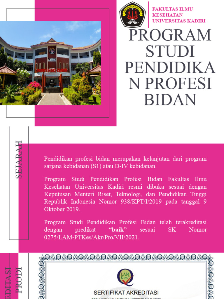 Profil Prodi Pendidikan Profesi Bidan | PDF | Karier & Perkembangan | Pengembangan Diri