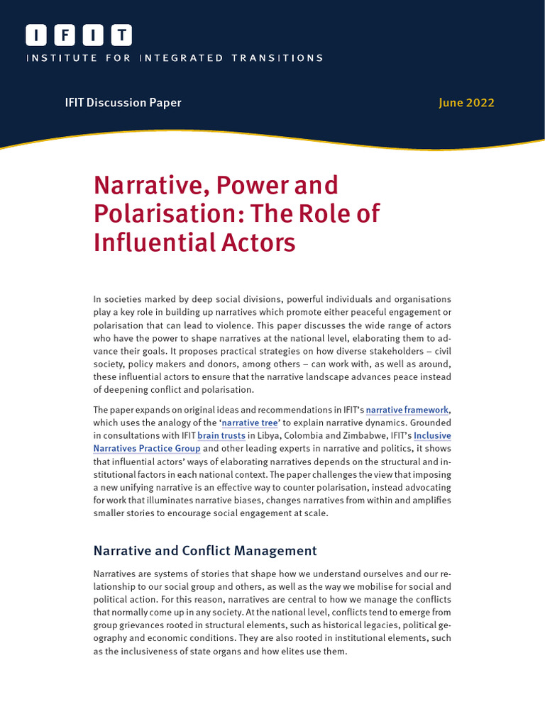 IFIT Discussion Paper Narrative Power and Polarisation The Role of ...