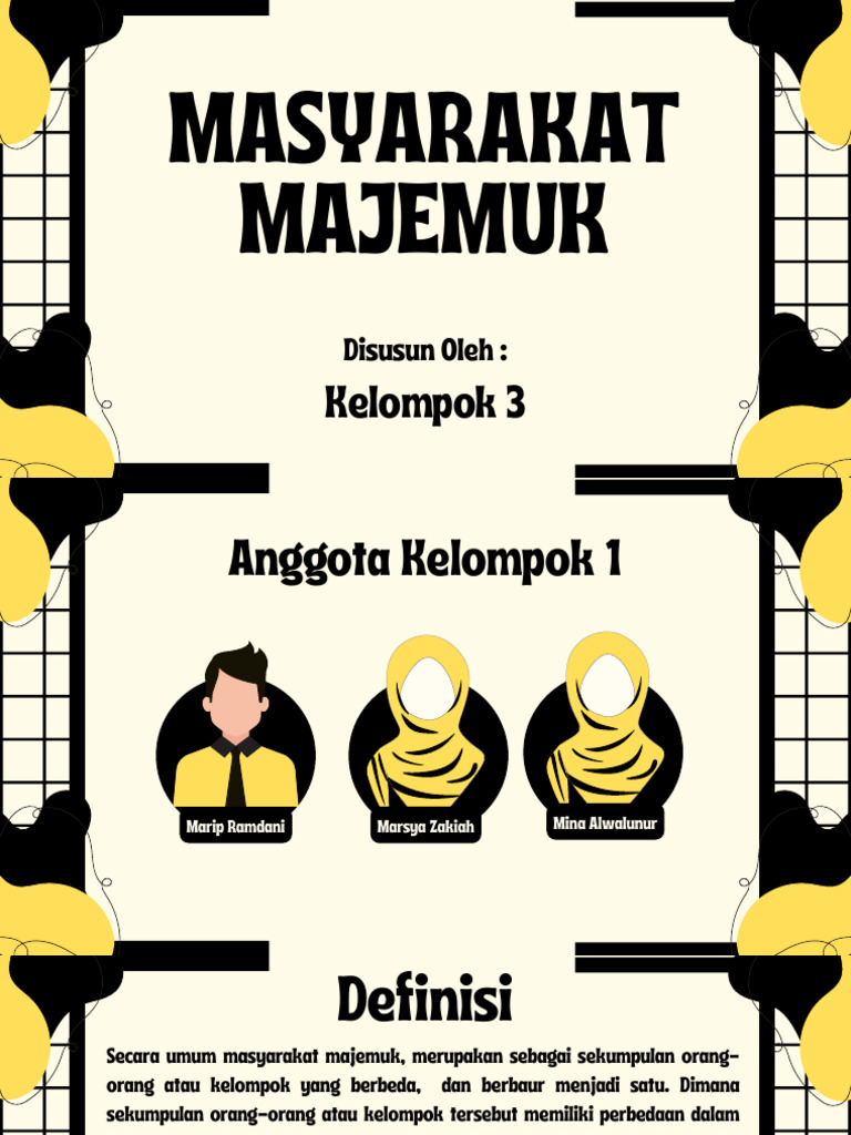 Masyarakat Majemuk: Definisi dan Contoh di Indonesia | PDF