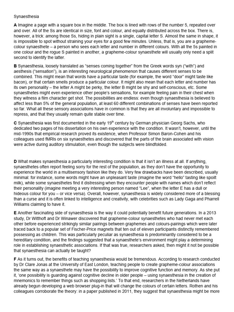 Synaesthesia | PDF | Coins | Ancient Greece