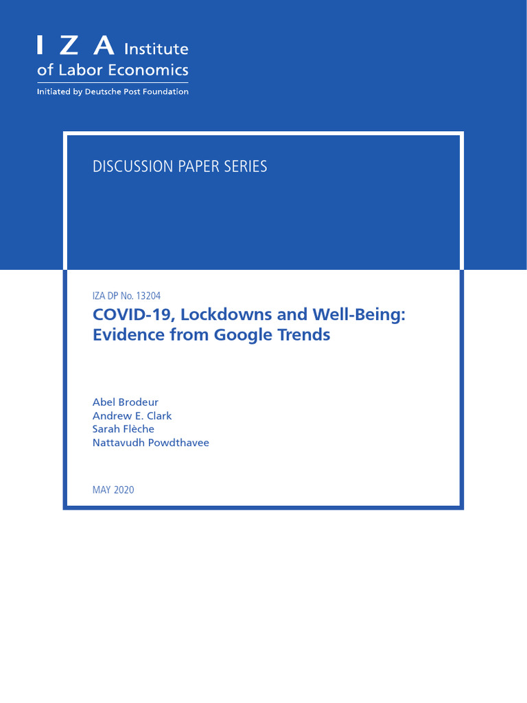 COVID-19 Lockdowns Impact on Well-Being | PDF | Fixed Effects Model ...