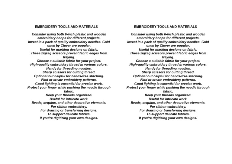 Embroidery (Poem) | PDF