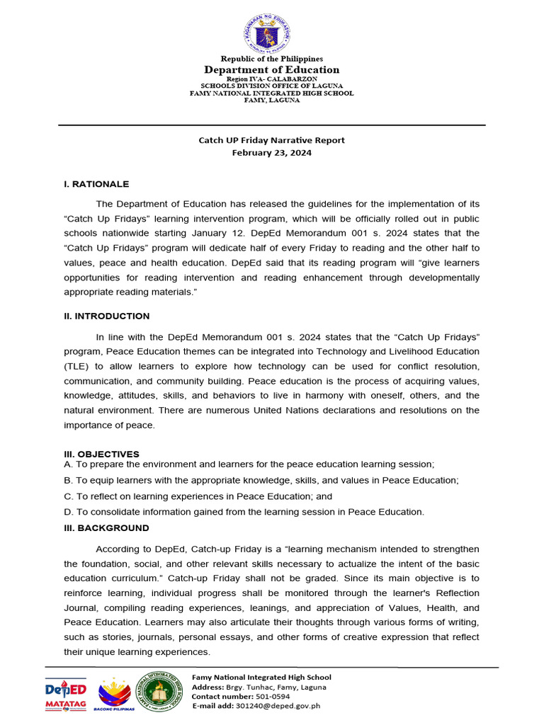 Narrative | PDF | Learning | Behavior Modification