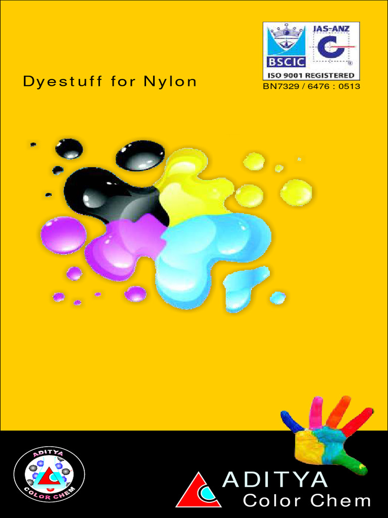 Nylon Shade Card | PDF | Dye | Salt (Chemistry)