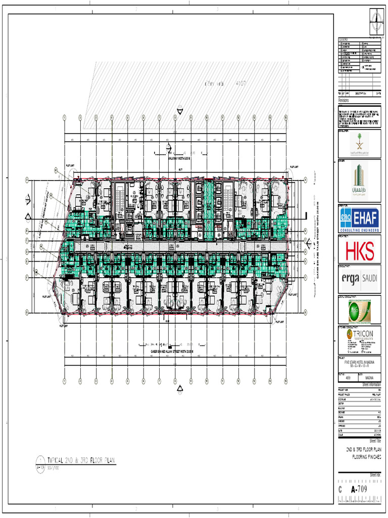 A-709 2ND & 3RD Floor Plan Typical Ff-Erga-Ttb-A0 | PDF