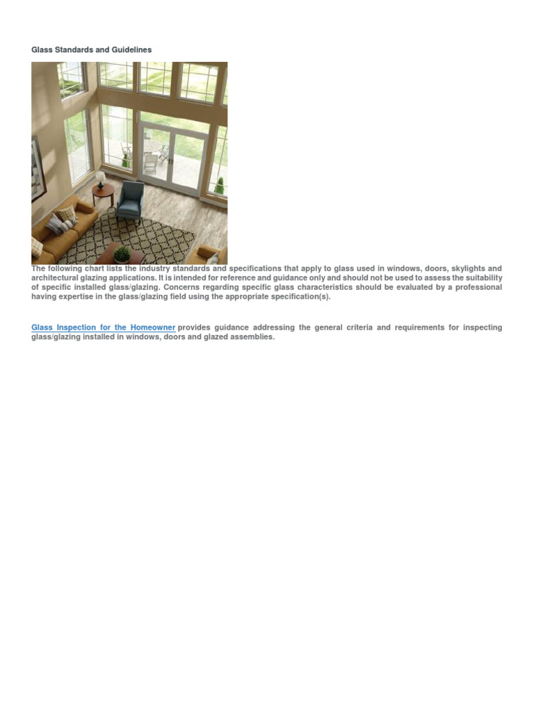 Glass Standards and Guidelines | PDF | Glass Art | Building Technology