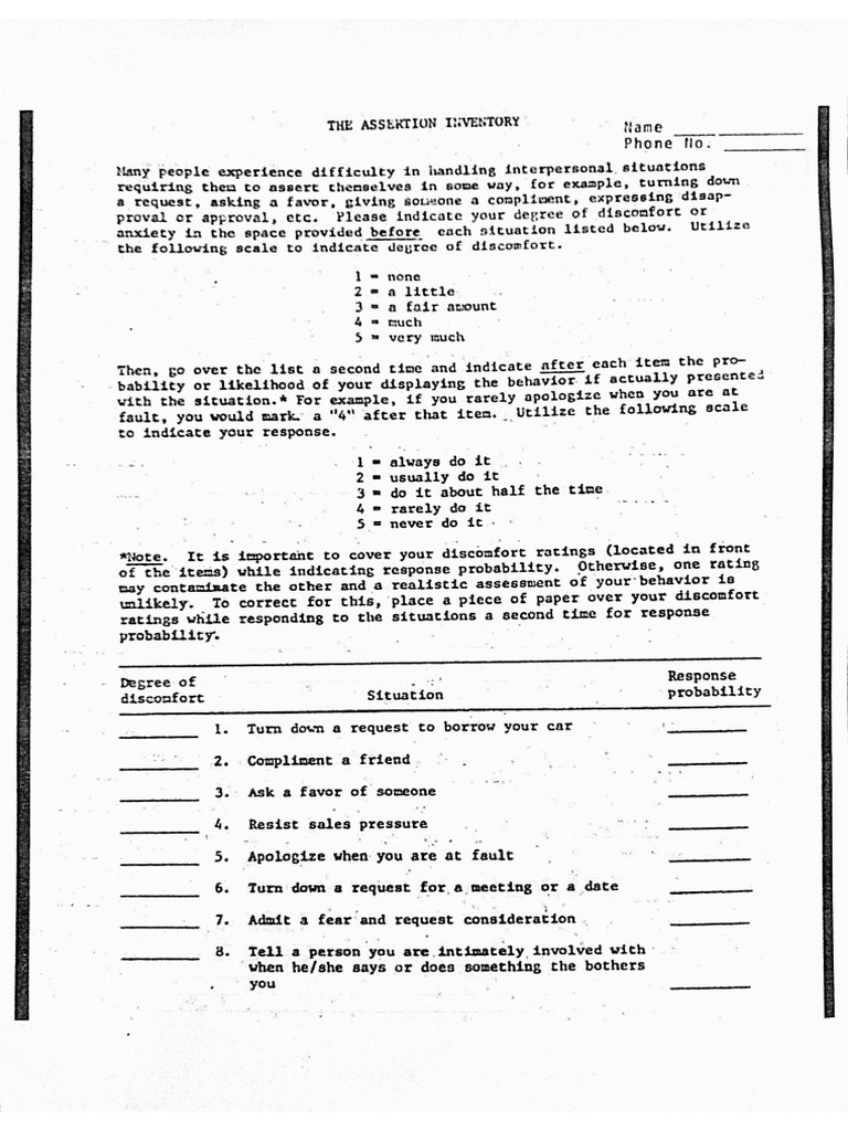 Assertion Inventory | PDF